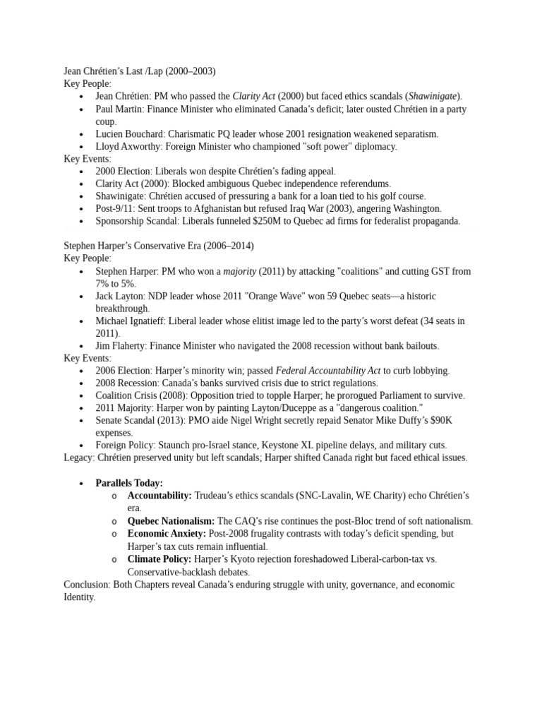 History Summative Annotations | PDF | Government Of Canada | Politics ...