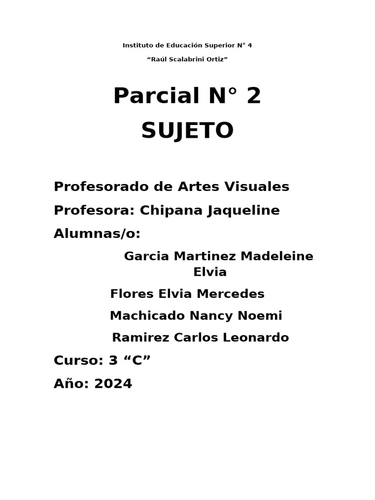 Parcial 2 Sujeto r | PDF | Las emociones | Pensamiento