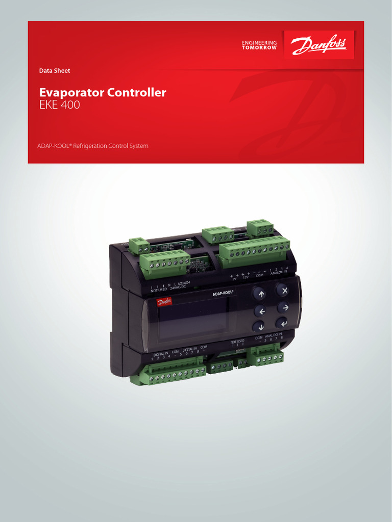 Evaporator Controller EKE 400 | PDF | User Interface | Thermostat