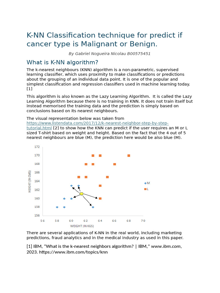 Project Info On KNN | PDF