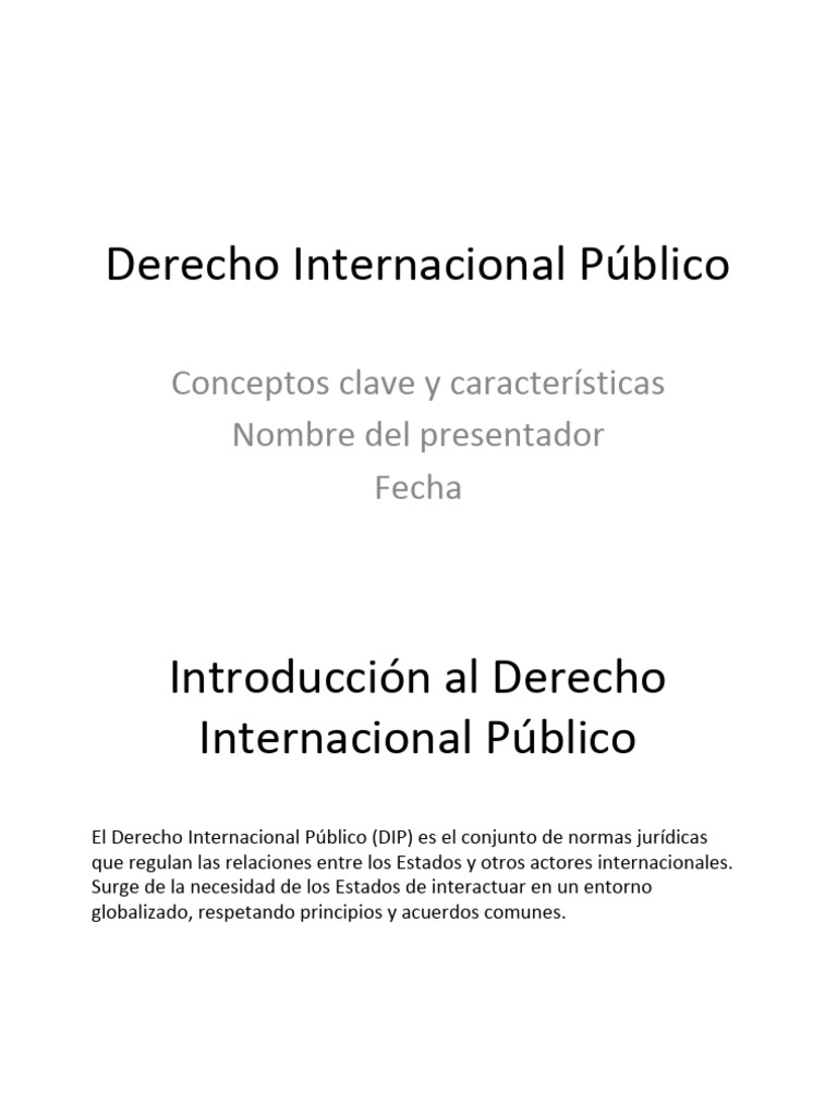 CONCEPTOS CLAVE Y CARACTERISTICAS | PDF | Ley internacional | Justicia