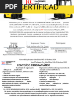Modelo CERTIFICADO NR 11 | PDF