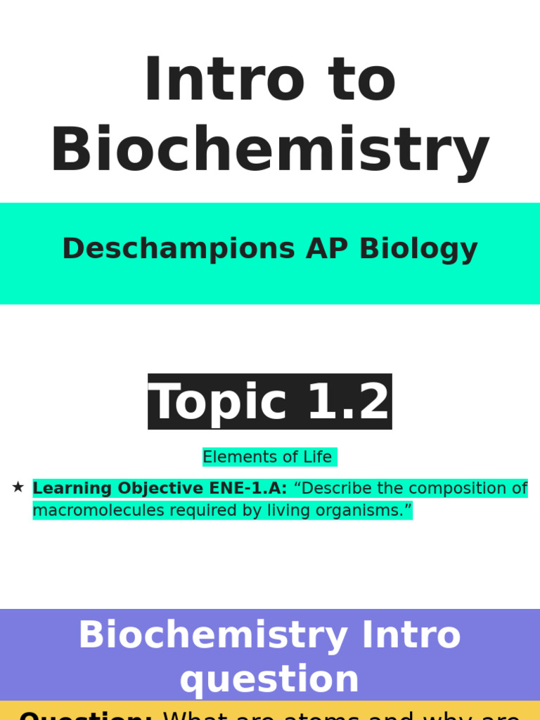 Biochemistry: Elements of Life Explained | PDF | Rna | Nucleotides