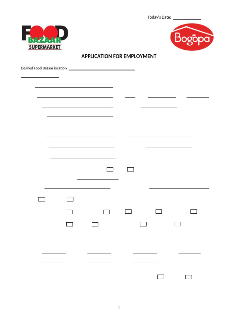 Bogopa Job Application 2020 1 | PDF | Employment