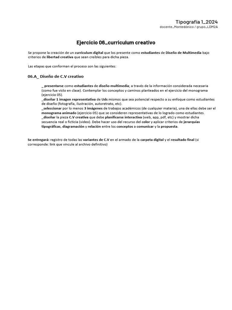 ejercicio 06_CV creativo (1) | PDF