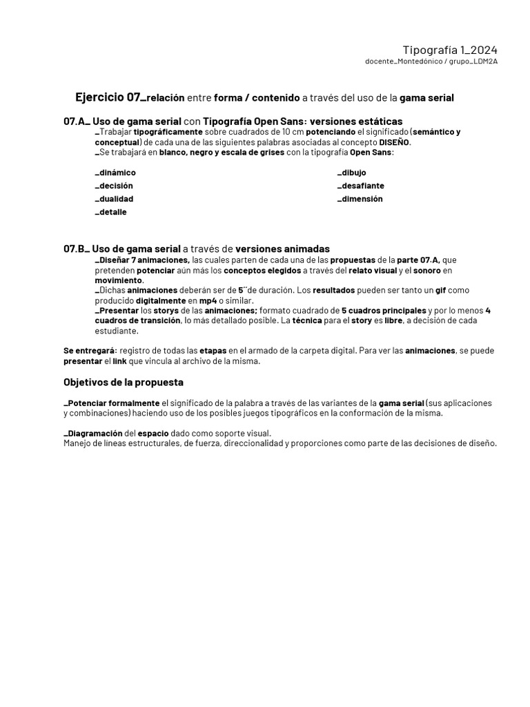 Ejercicio 07 - Relacion Forma - Contenido | PDF