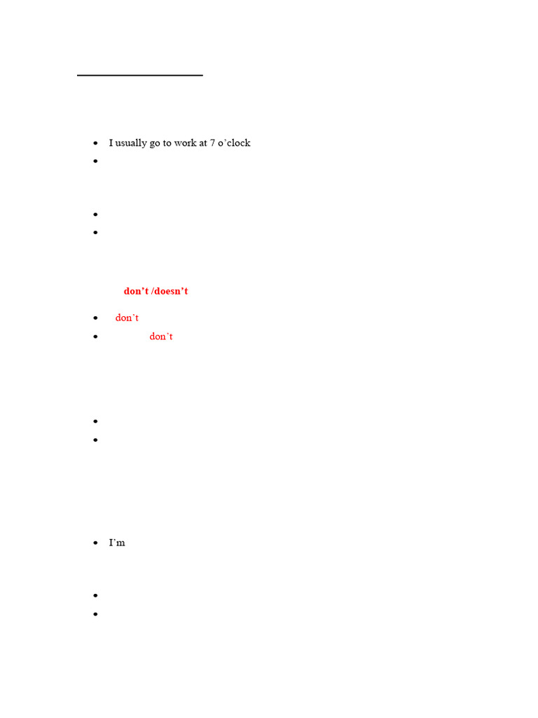 Lesson - Present Simple - 1111 - 044314 | PDF | Adverb | English Language