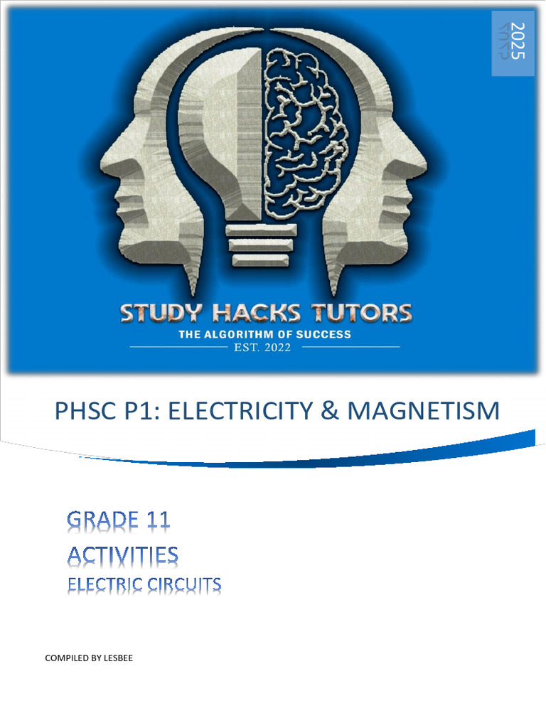 Activities-g11 Phsc Electric Circuits | PDF