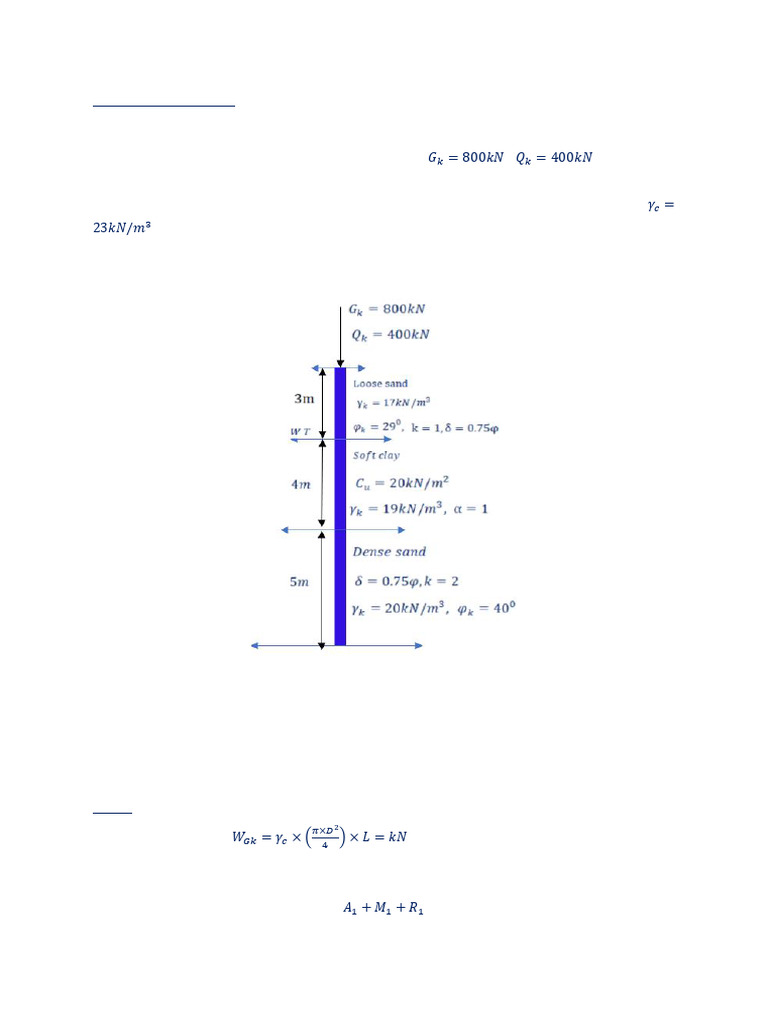 Pile Foundation Design by Calculation Example2 | PDF | Deep Foundation | Mechanical Engineering