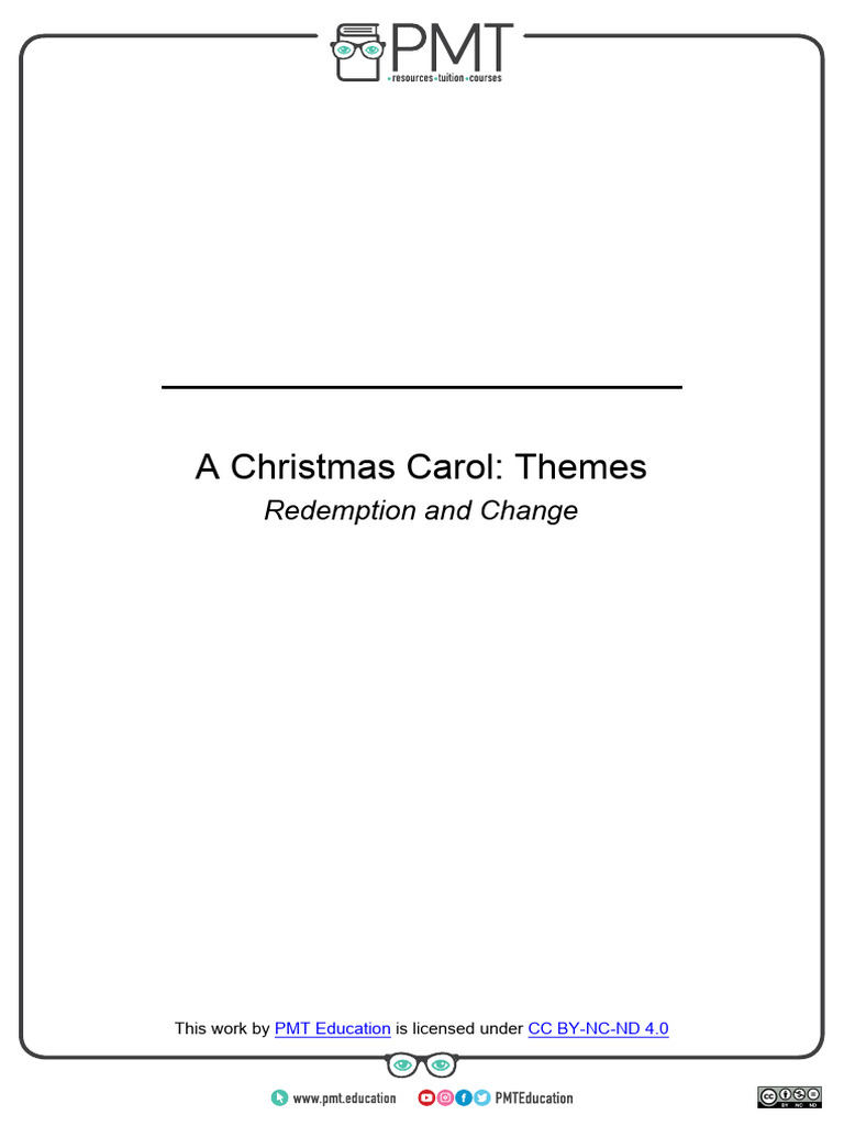 A Christmas Carol: Redemption Themes | PDF | Ebenezer Scrooge | A ...