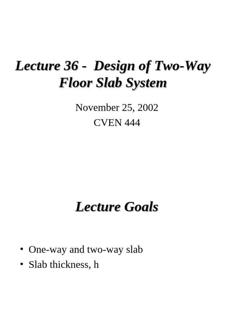 Design of Two-Way Floor Slab System | PDF | Beam (Structure) | Finite ...