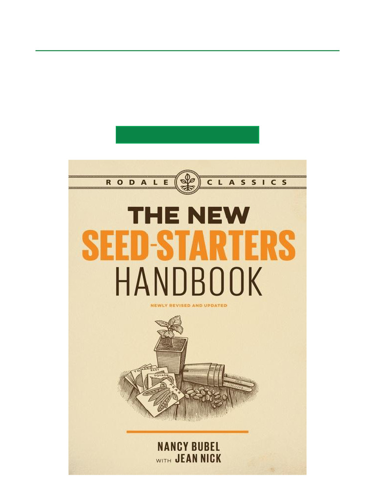 Top Ranking The New Seed Starters Handbook Complete Digital Book | PDF