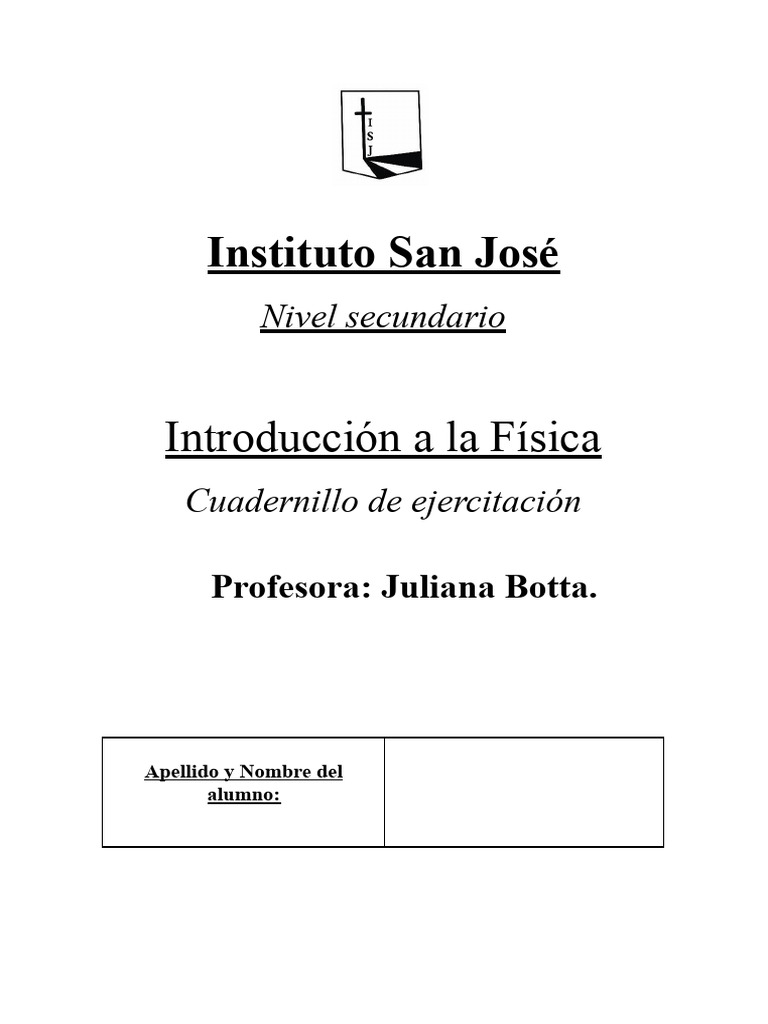 Isj - Cuadernillo - Introducci-N A La F-Sica - 4to Naturales | PDF | Gases | Calor