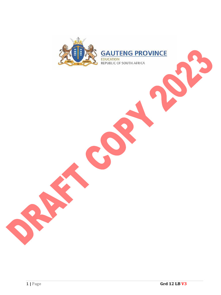 GDE LEARNER ACTIVITES GRADE 12 2023 - CONTEMP ECON ISSUES - 10 Aug 2023 ...