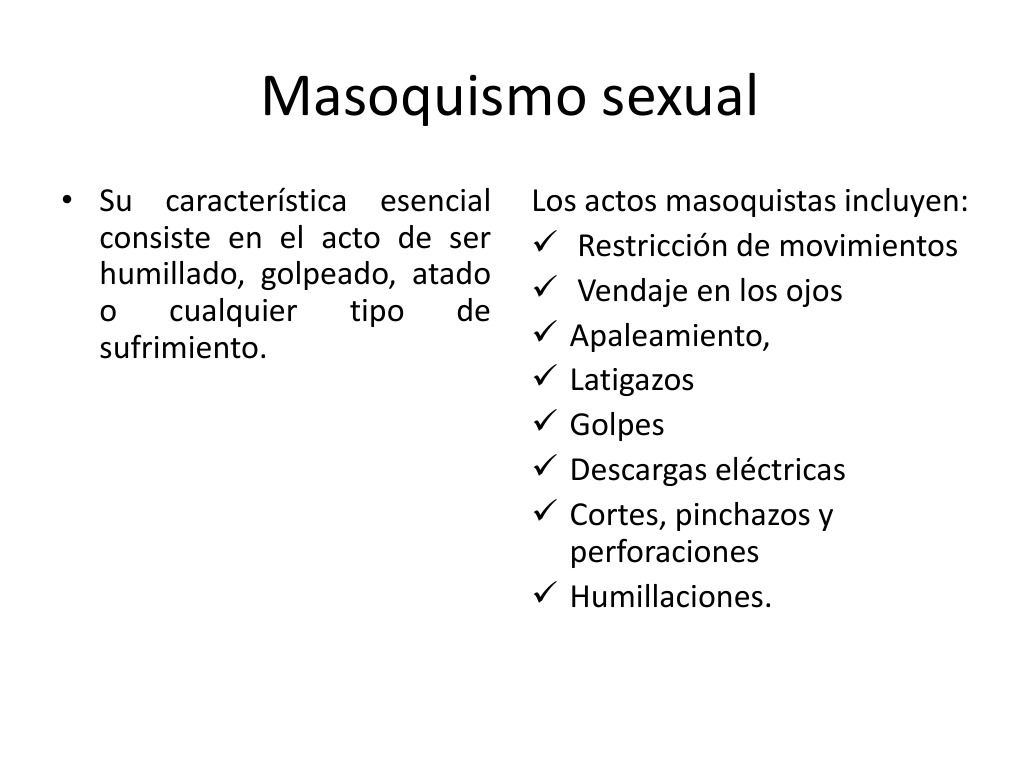 Masoquismo Sexual | PDF