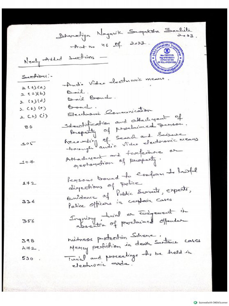 Bns New Section | PDF