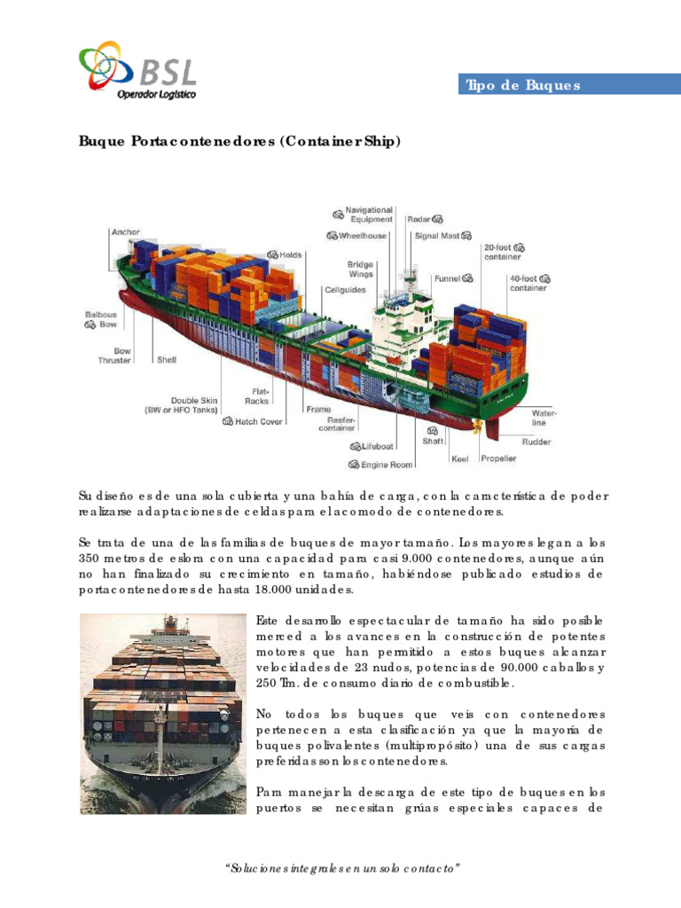 Tipos de Buques y sus Características | PDF