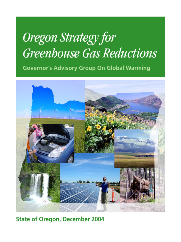 Oregon Greenhouse Gas Reduction Strategy | PDF | Climate Change ...