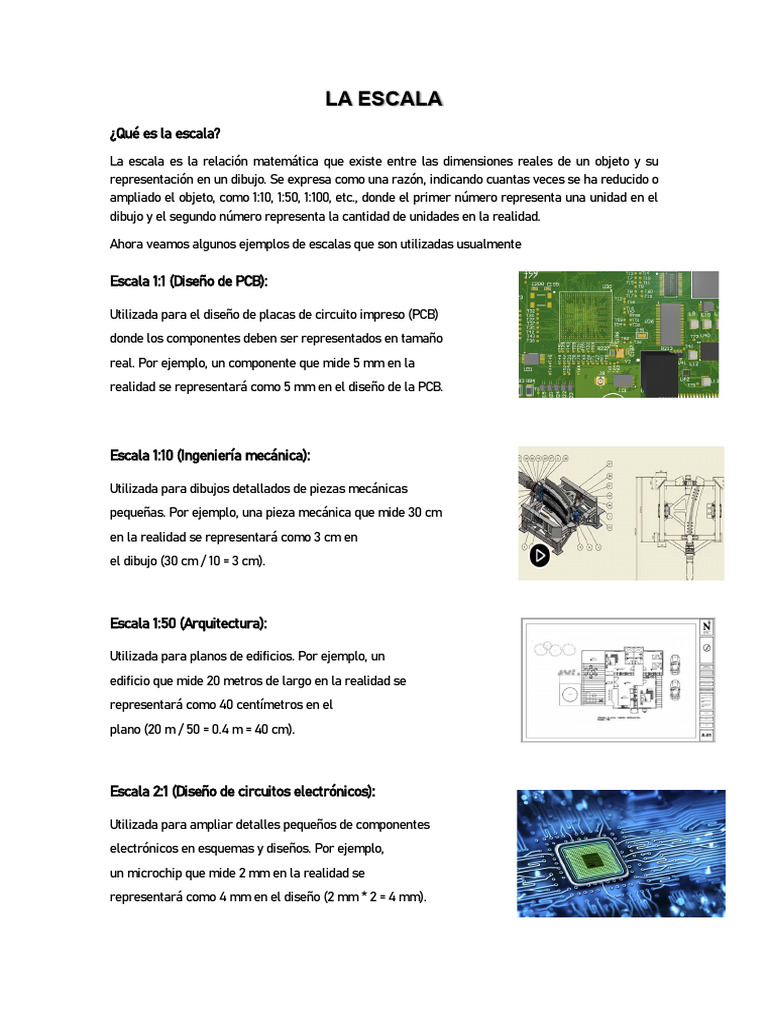 Escala 1:10 y su Aplicación en Dibujo | PDF