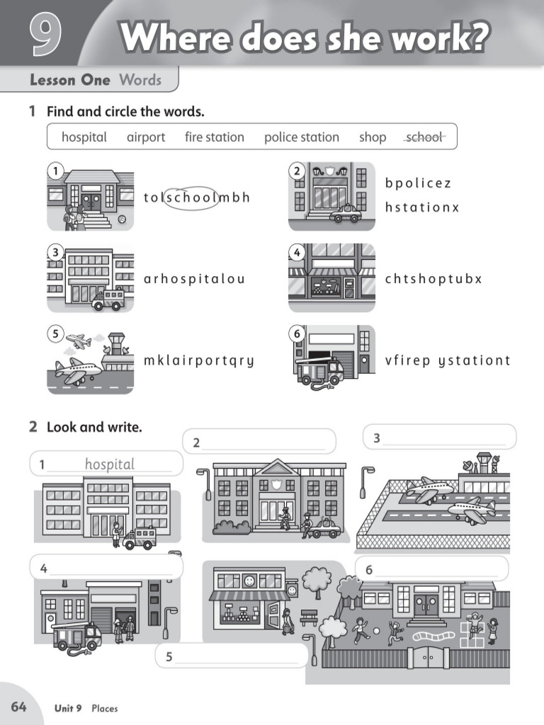 Town Vocabulary | PDF