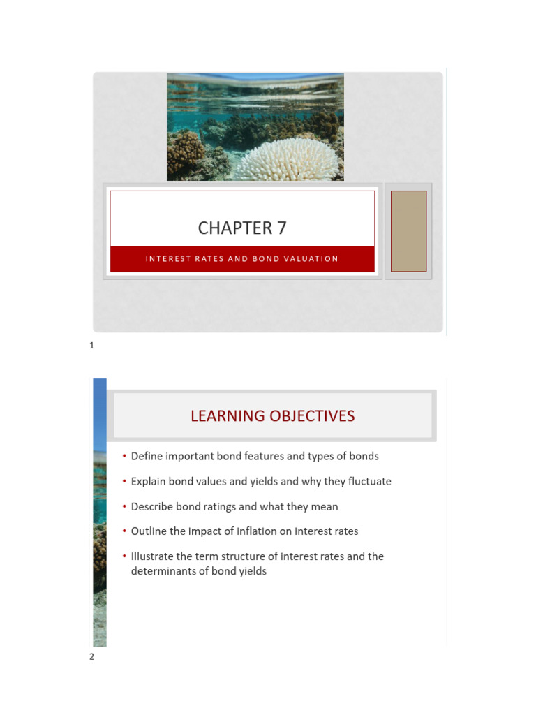 Week 7 Chapter 7 - Unit 7 Slides | PDF | Bonds (Finance) | Yield Curve