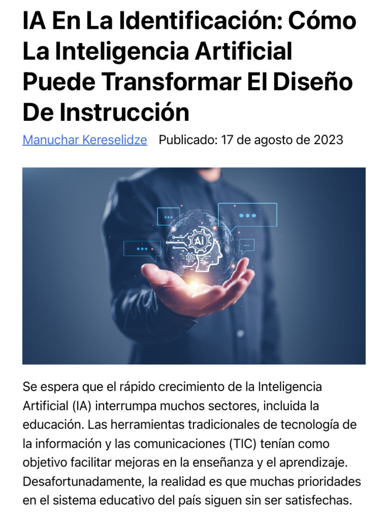 IA En La Identificación: El Papel De La Inteligencia Artificial En El ...