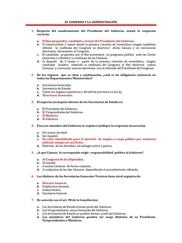 El Gobierno y La Administración | PDF | Gobierno | Gobernancia