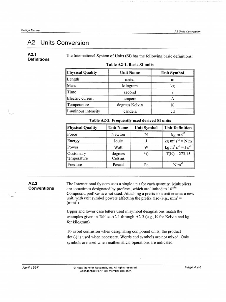 Units Convertions | PDF