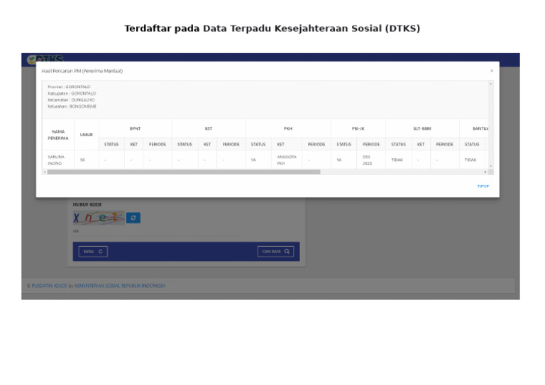 11 - Terdaftar DTKS | PDF