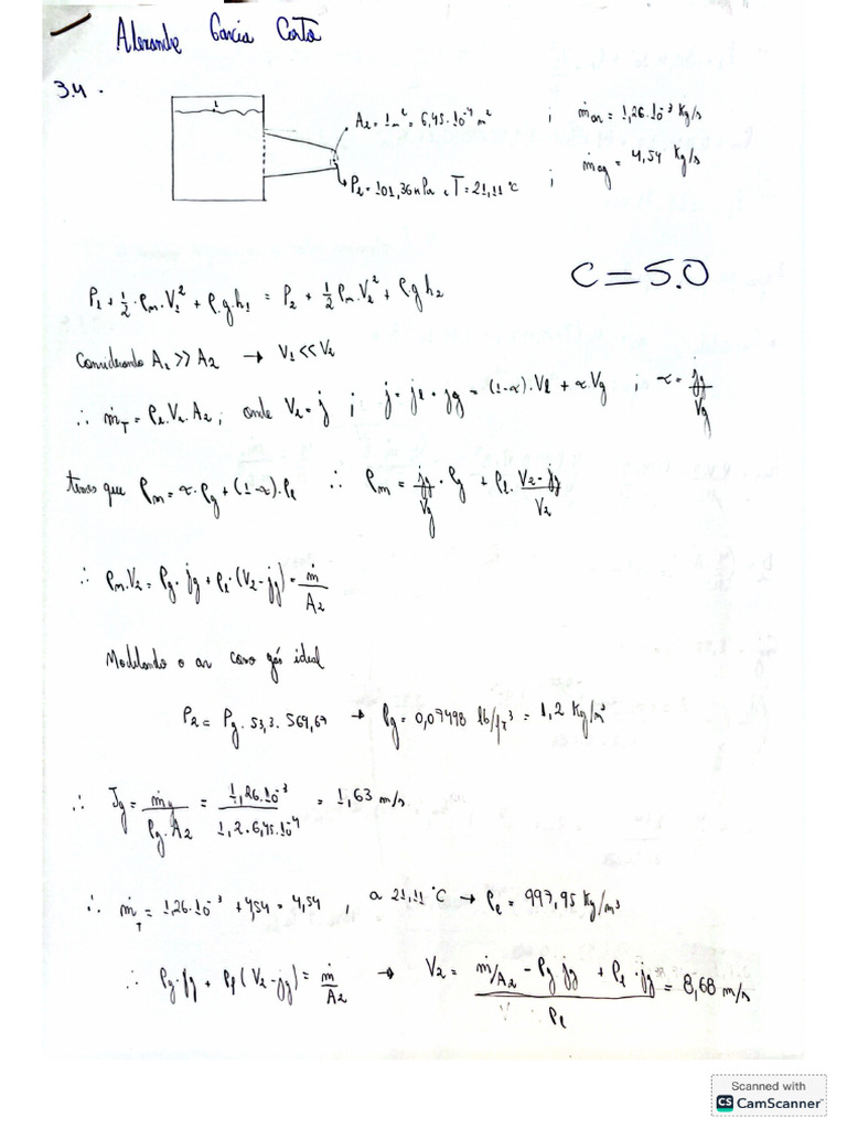 Lista 6 - Modelagem Bifásico | PDF