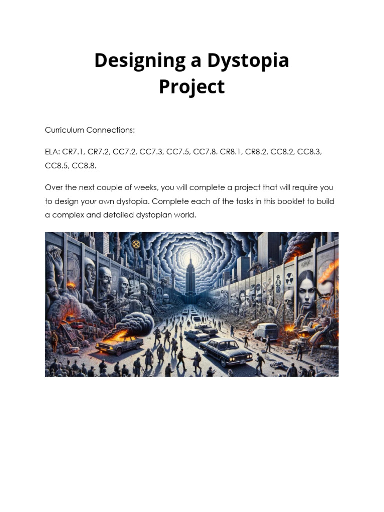 Designing A Dystopia Project | PDF | Dystopia | Propaganda