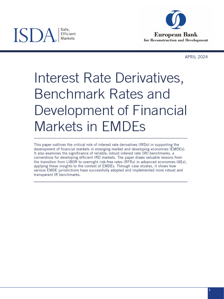 Interest Rate Derivatives Benchmark Rates and Development of Financial ...