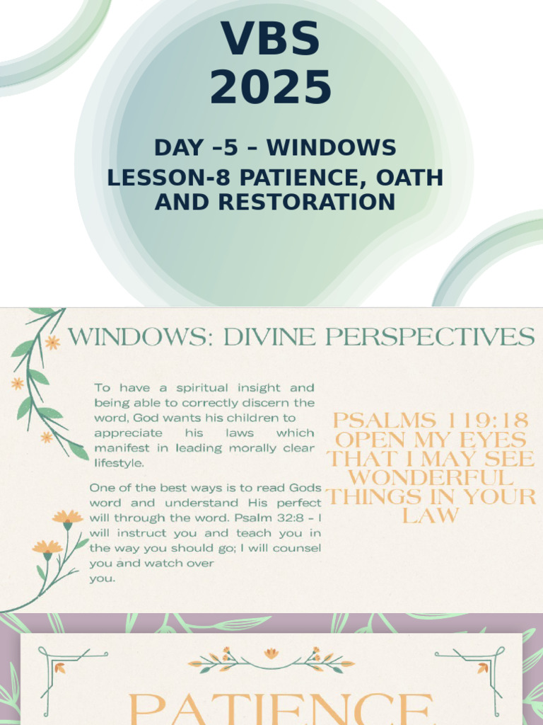 VBS - Ya - Day-5 | PDF