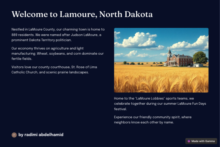 Welcome-to-Lamoure-North-Dakota | PDF