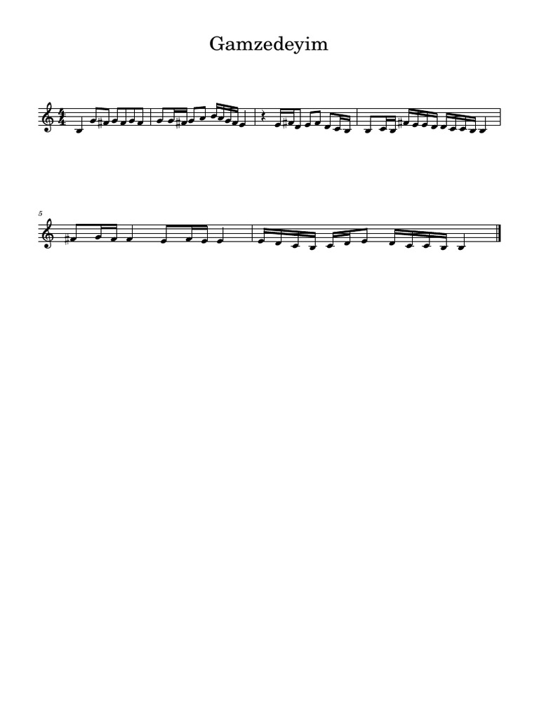 Gamzedeyim Klarnet | PDF