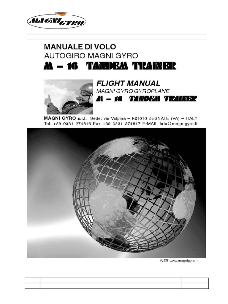 M16 C Flight Manual Issue-A Australia | PDF | Carburetor | Engines