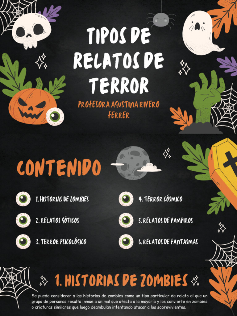 8. PRESENTACI-N Tipos de ralatos de terror | PDF
