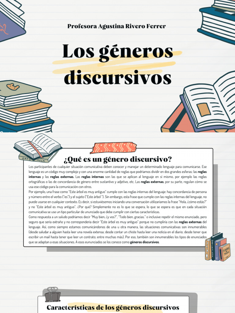Los G-Neros Discursivos (Presentaci-N) | PDF