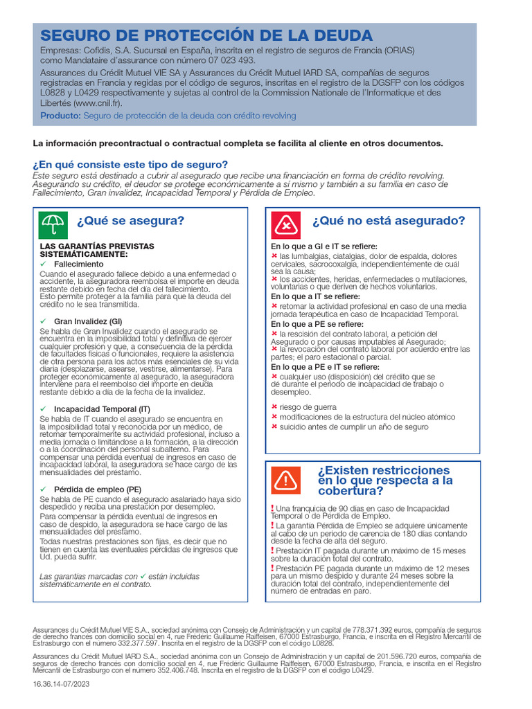 Ipid Rev | PDF | Póliza de seguros | Seguro