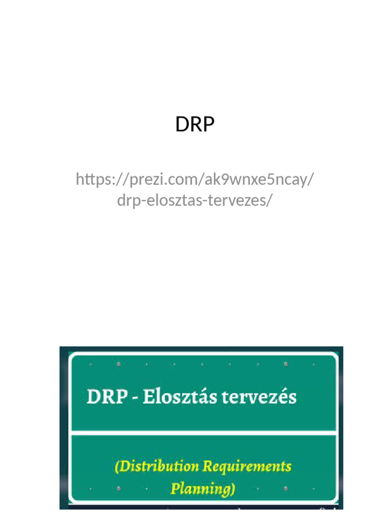 DRP Elmélet | PDF