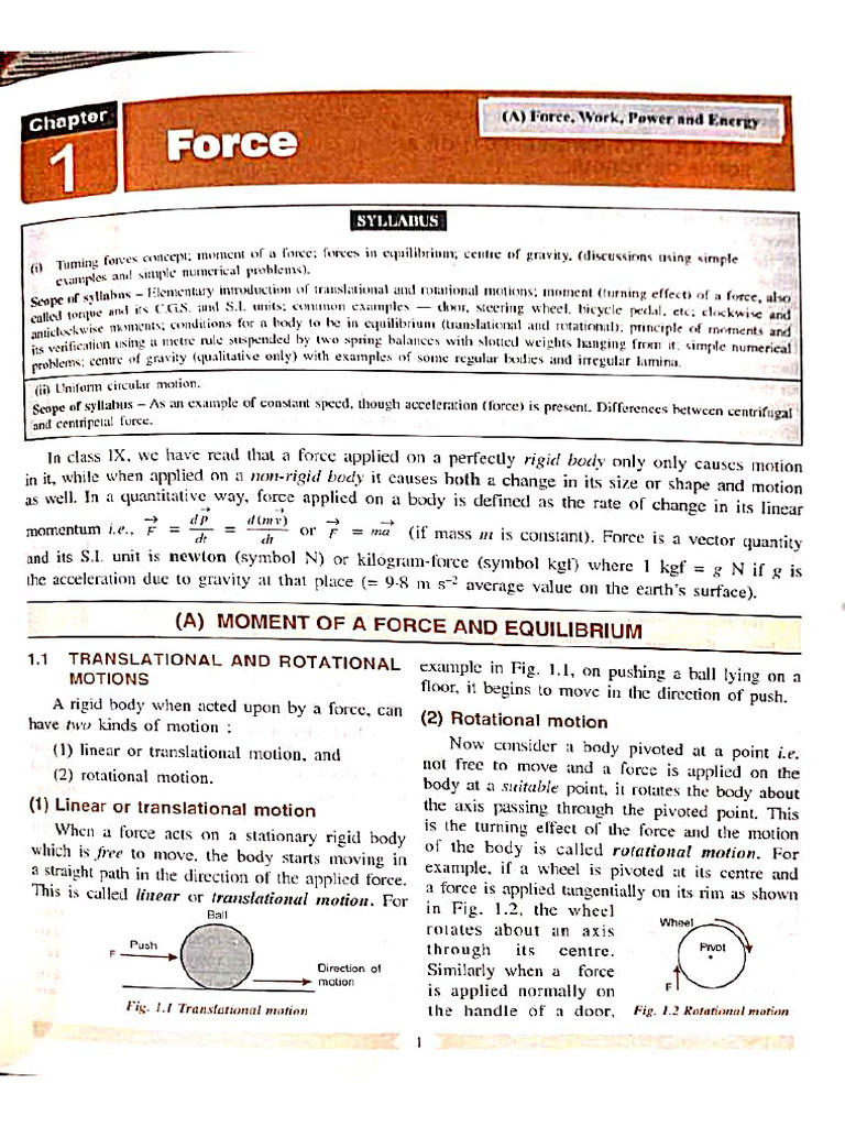 Physics Ch1 Force | PDF