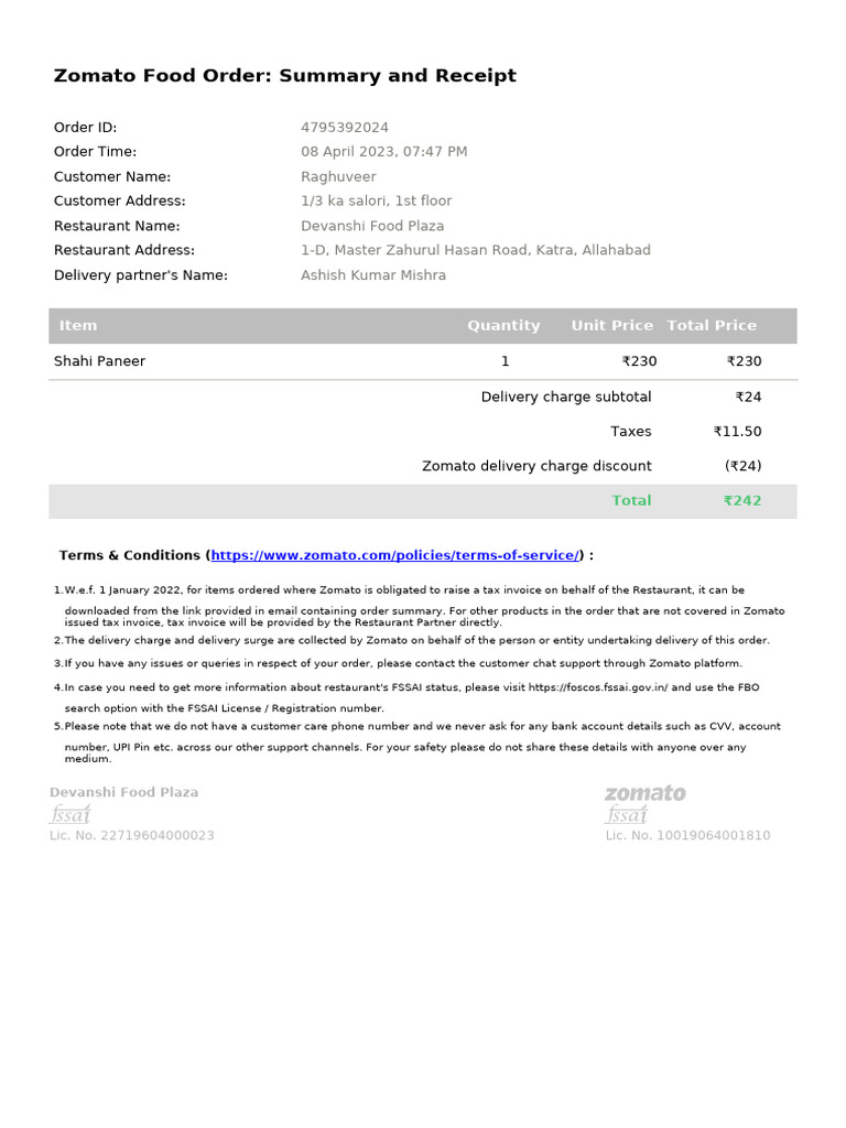 Order_ID_4795392024-1 | PDF | Business