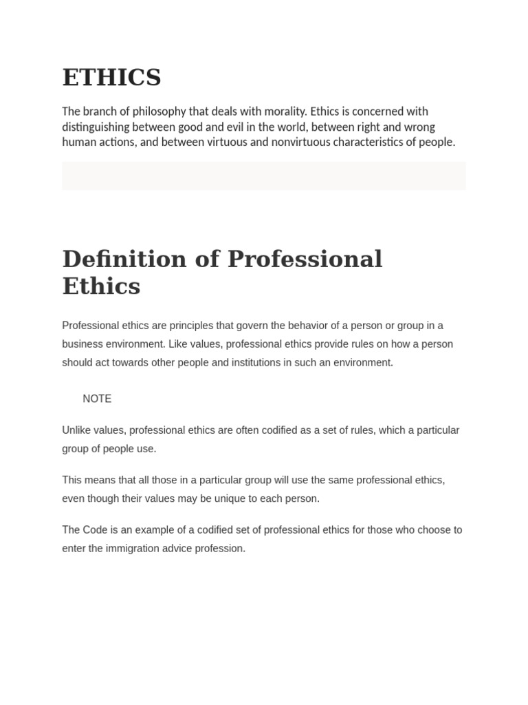 Understanding Ethics and Morals | PDF | Morality | Professional Ethics
