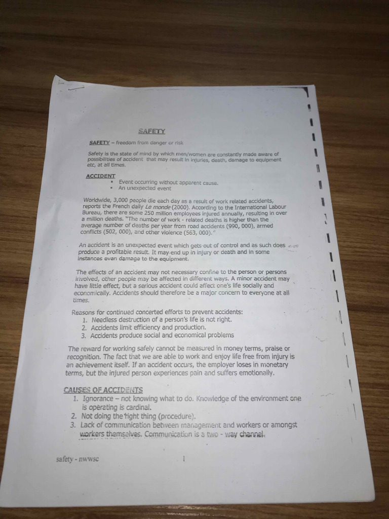 Workshop Safety | PDF