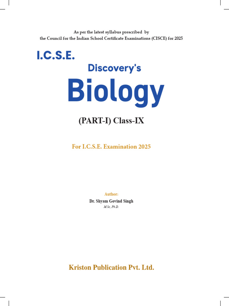 Biology Class IX | PDF | Cell (Biology) | Cell Membrane