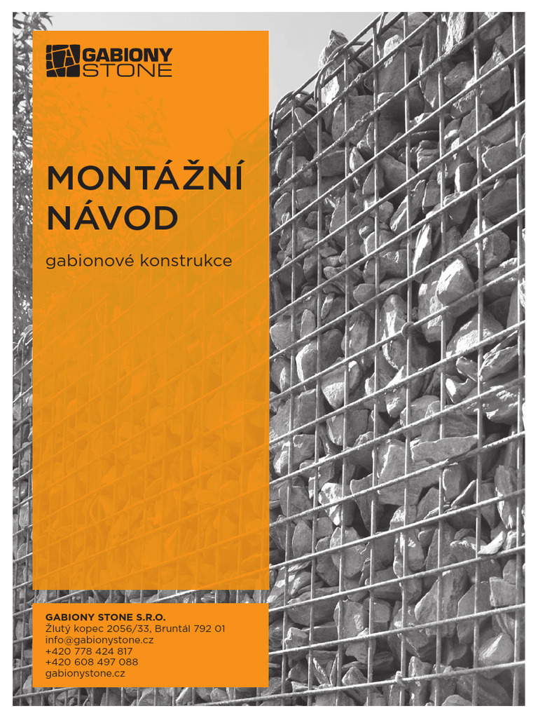 Technologicky Postup Gabiony Stone | PDF