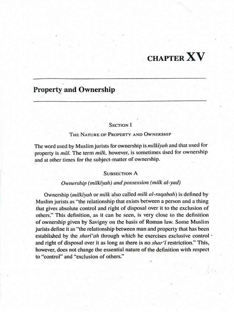 Lecture No. 2 - Property and Ownership | PDF