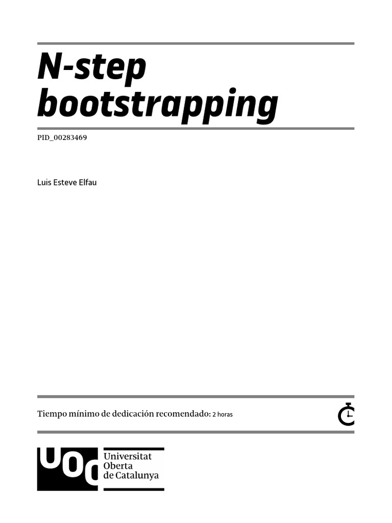N-Step Bootstrapping | PDF | Función (Matemáticas) | Algoritmos