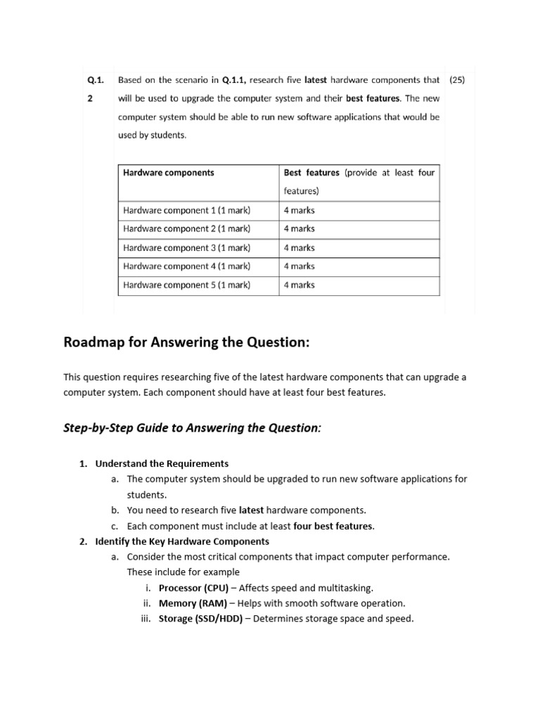 Roadmap A1 Q1 Components Pdf