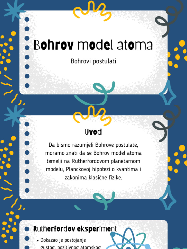 Bohrov model atoma | PDF